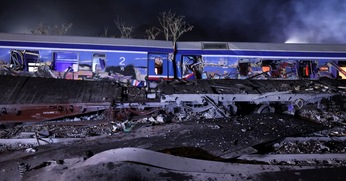 Greece train crash: at least 36 killed and dozens injured