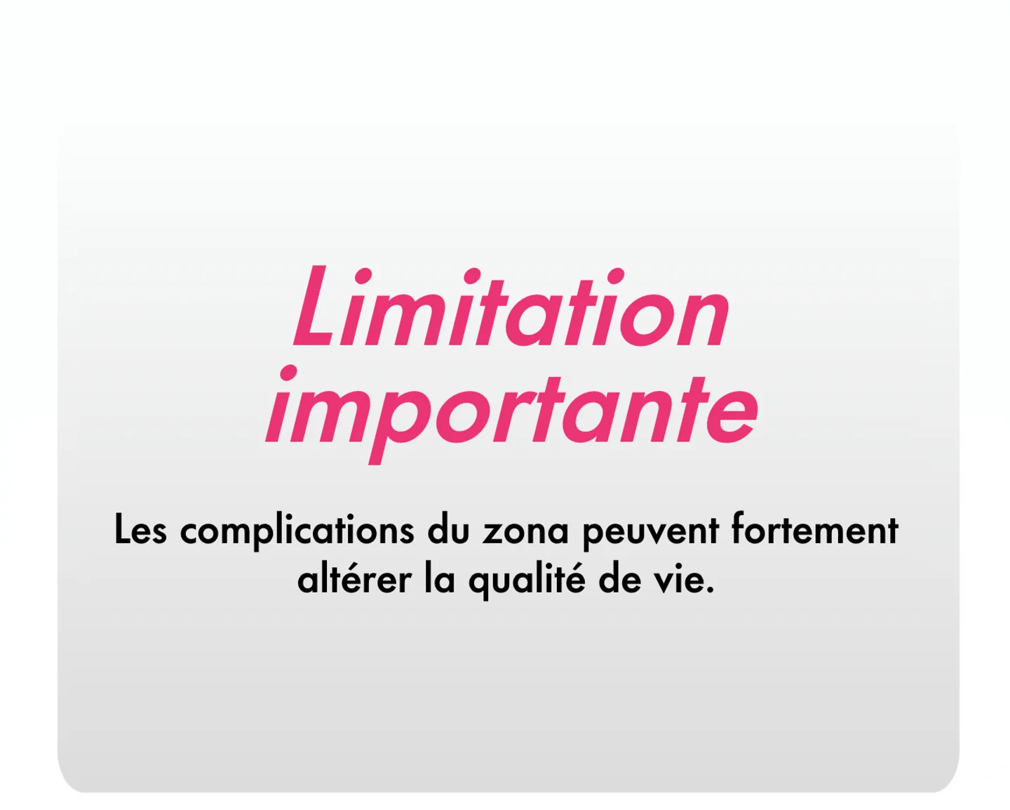 Le zona et ses conséquences
