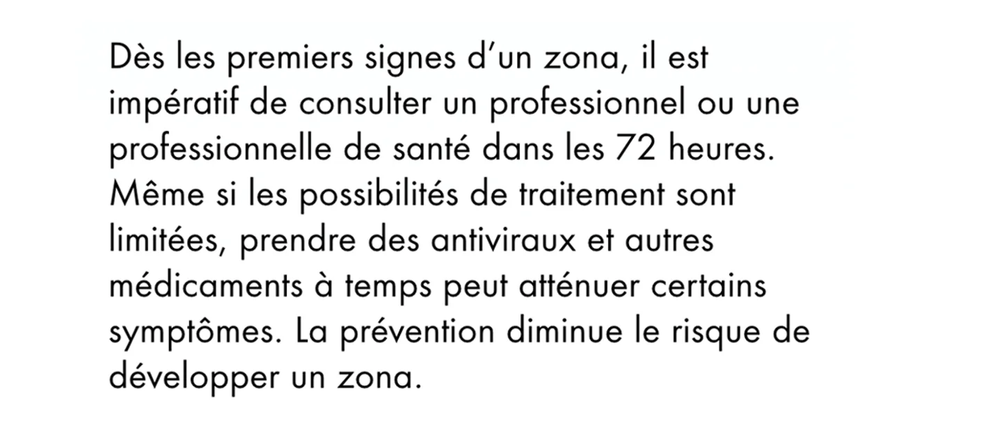 Le zona et ses conséquences